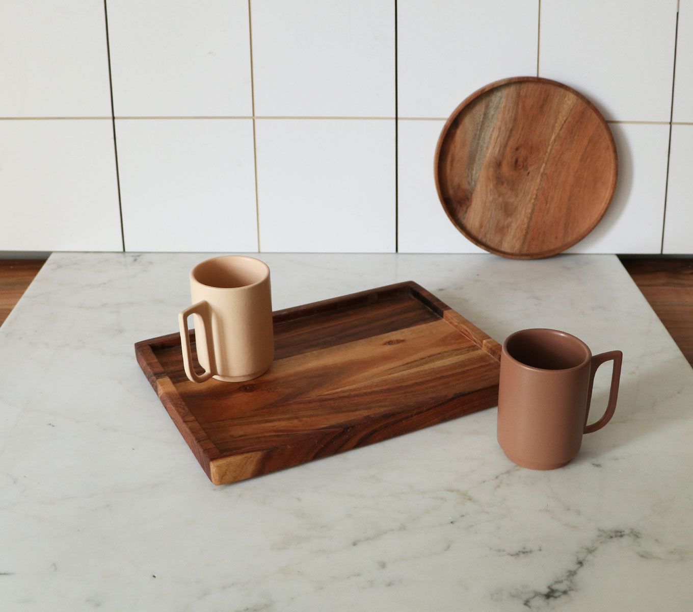 Buy Quad Tray - Acacia Wood | Dinner Serving Tray – NAPPA DORI