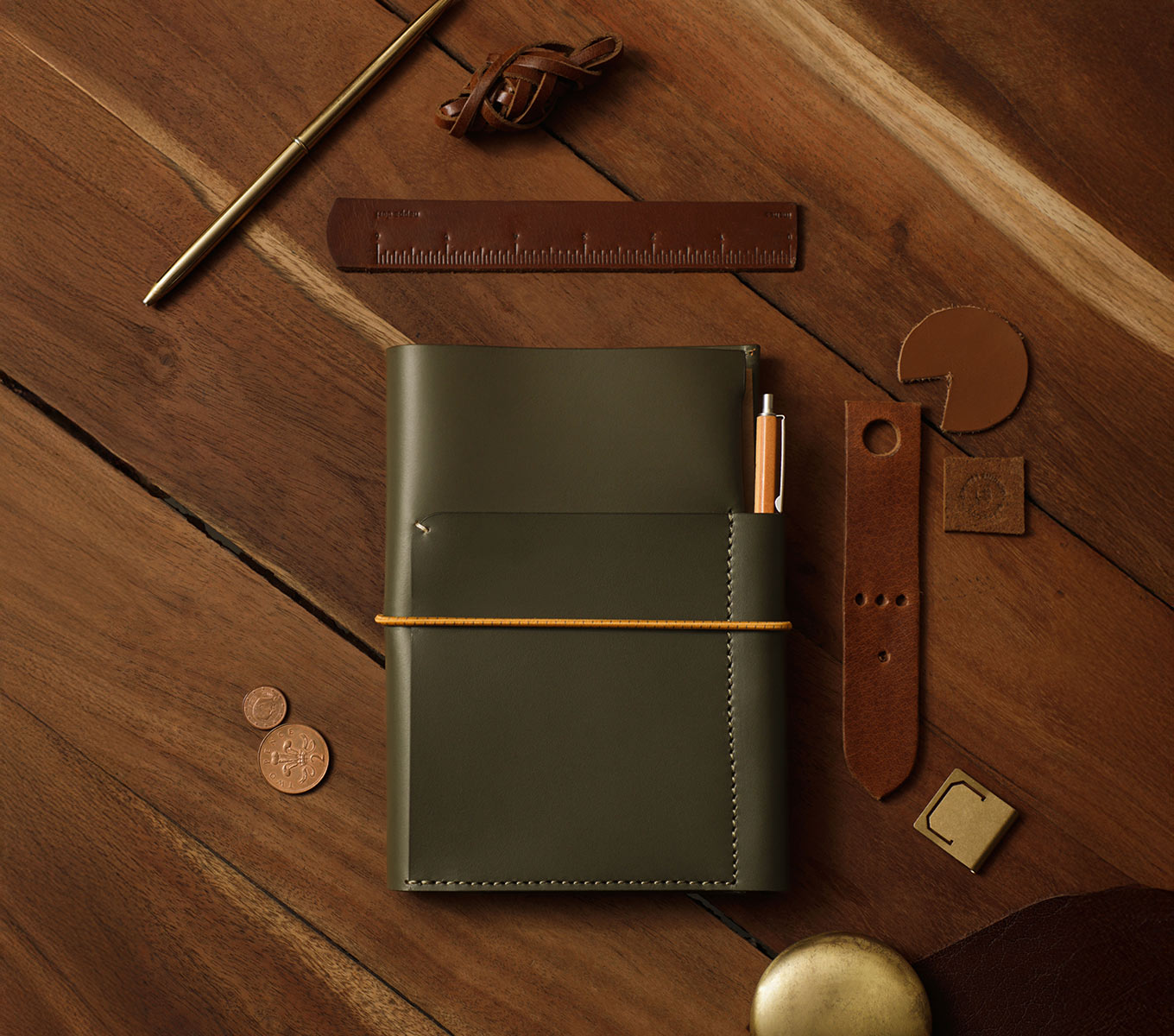 Scribbler Organiser – Leather Notebook Organizer for Daily Notes ...